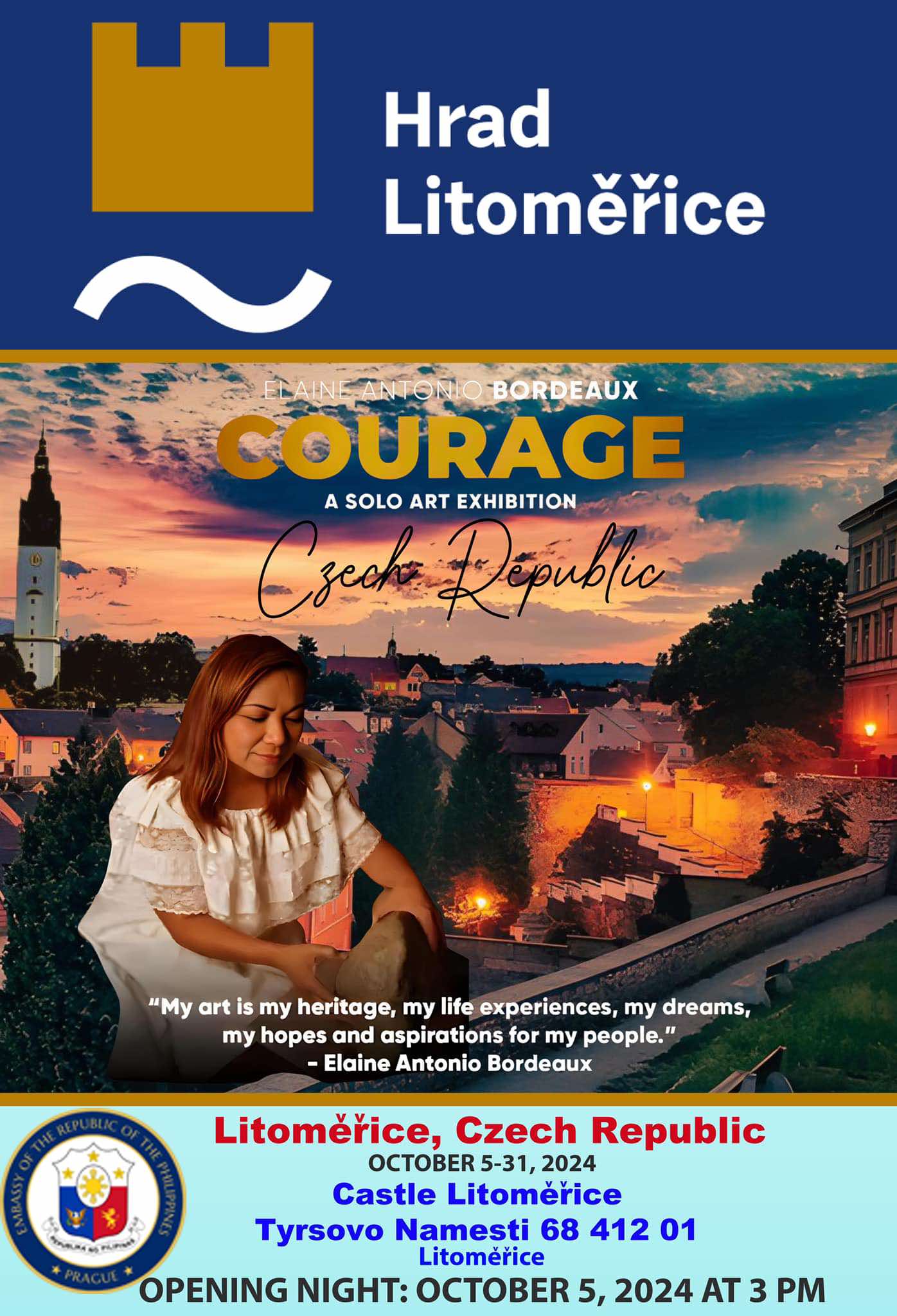 Courage Exhibit Europe Tour Begins in Castle Litoměřice,Czech Republic ...